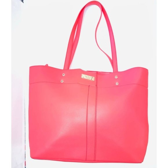 BCBG Paris | Bags | Bcbg Paris Carnation Pink 2 Piece Tote Set | Poshmark